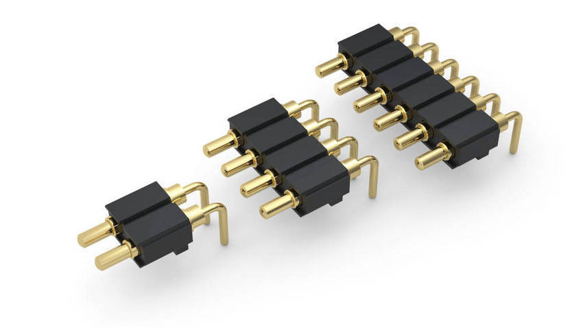 Mill-Max Adds a Long Stroke Option to Right-Angle Spring-Loaded Connectors