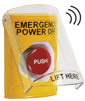 STI EPO Button with Wireless Protective Shield